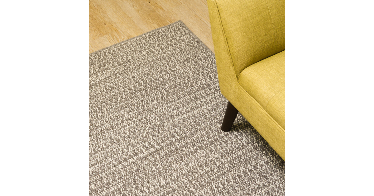 Made In USA | Natural Woven Tweed Rug