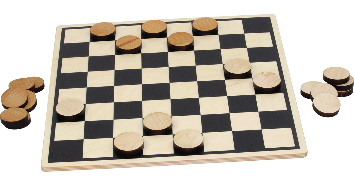 Made In USA | Large Checkerboard with Checkers