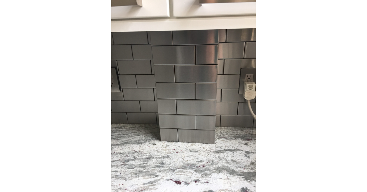 Made In USA | 2.5" x 3" Stainless Steel Subway Half Tile