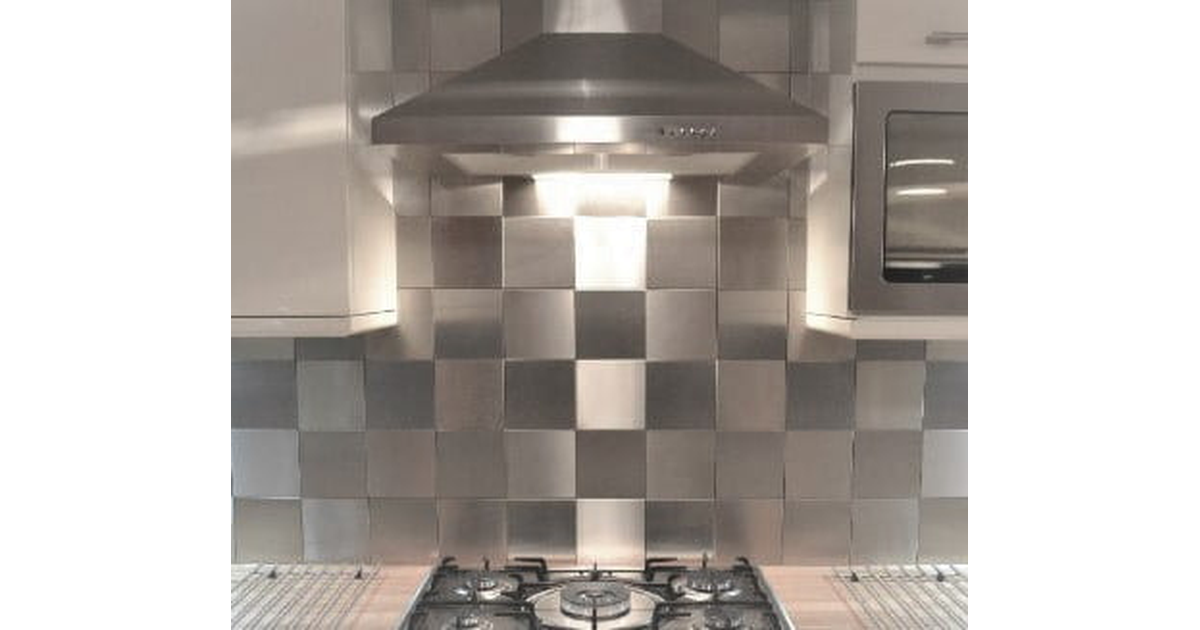 Made In USA | 6" x 6" stainless steel tile