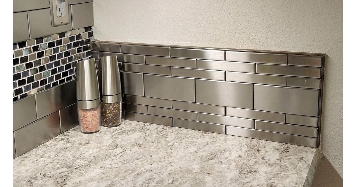 Made In USA | 1"x 6" Stainless Steel Tile