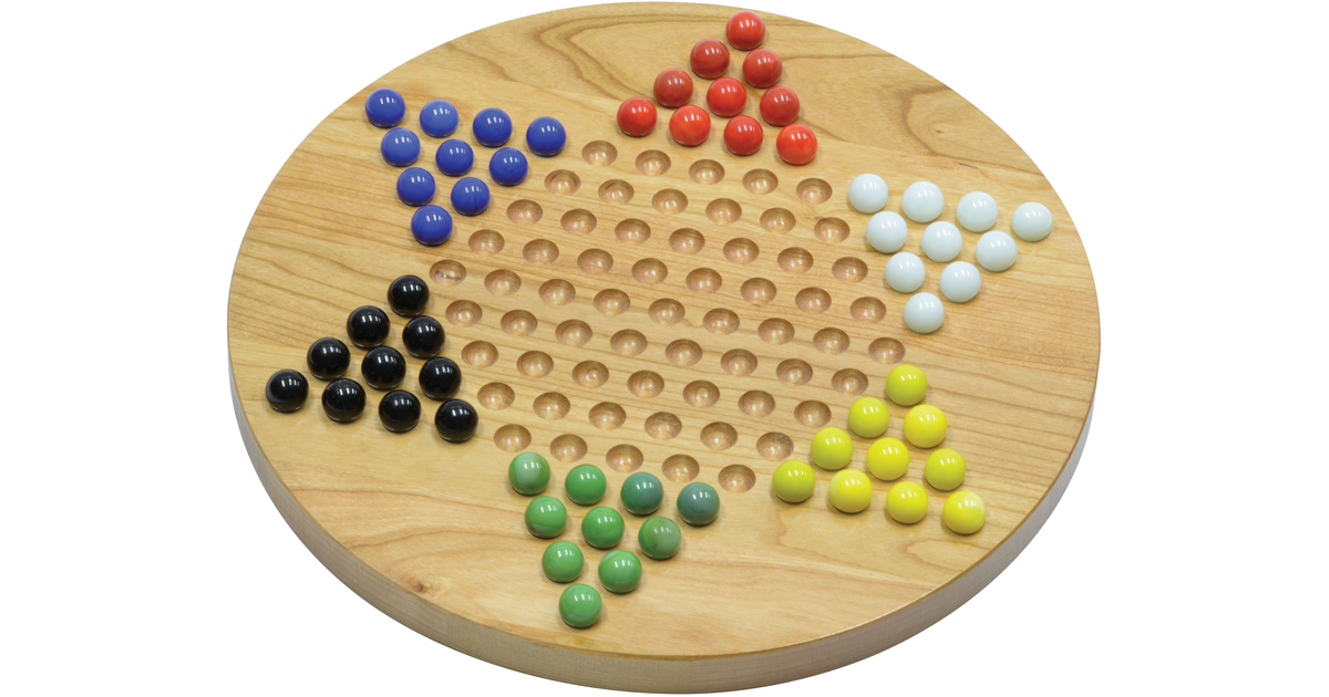 Made In USA | Cherry Chinese Checkers