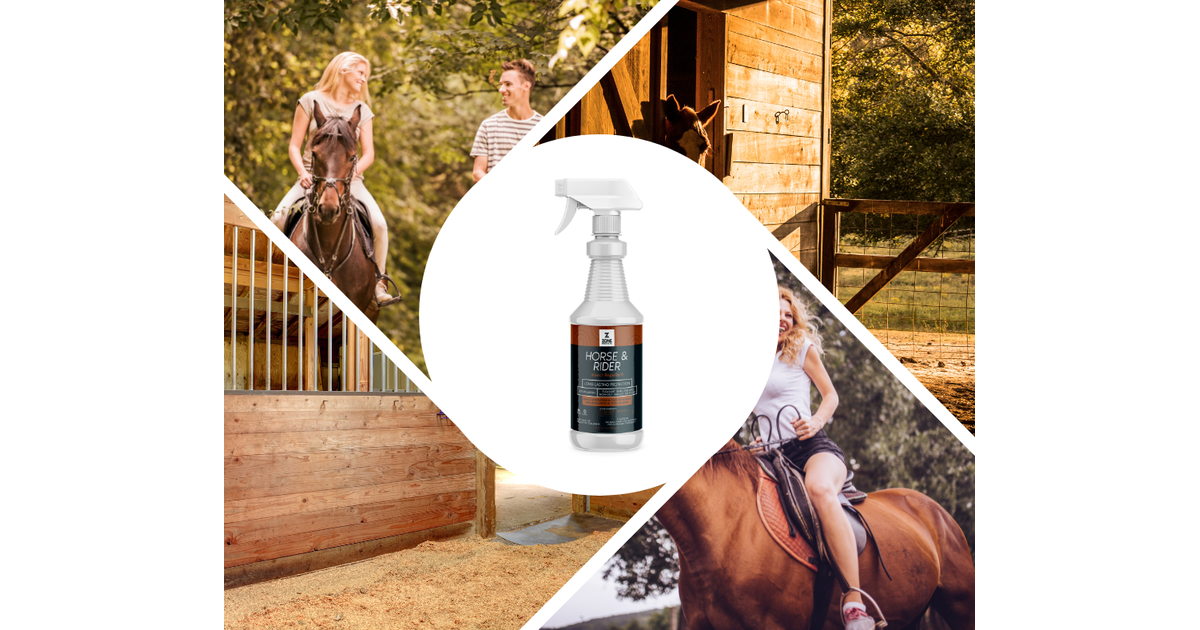 Made In USA | Zone Protects Horse & Rider Equine Spray, 32oz Trigger Spray