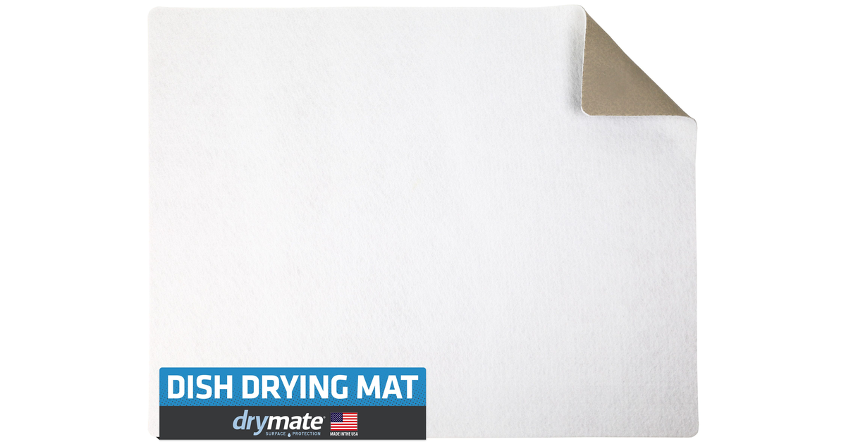 Made In USA | Drymate Low-Profile Dish Drying Mat