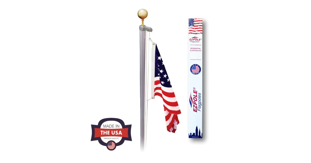 Made In USA | Classic Rope Flagpole