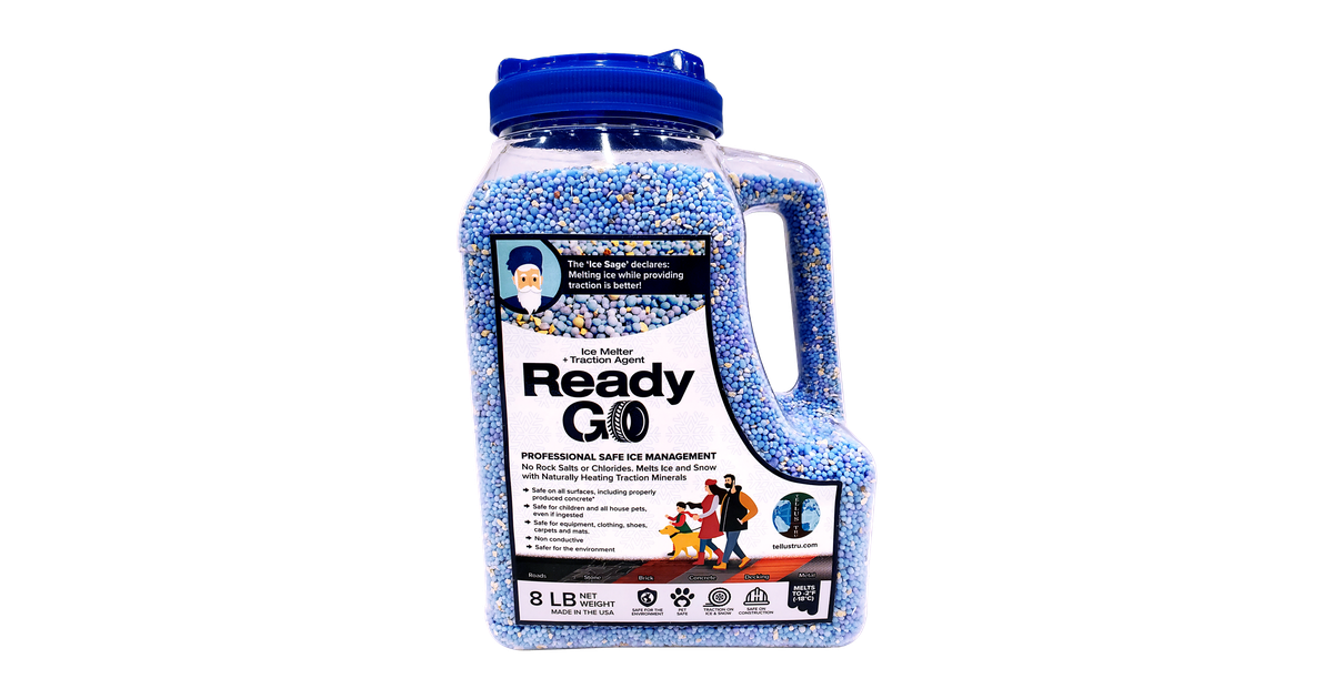Made In USA | Ready Go Ice Melt 8 lb Jug
