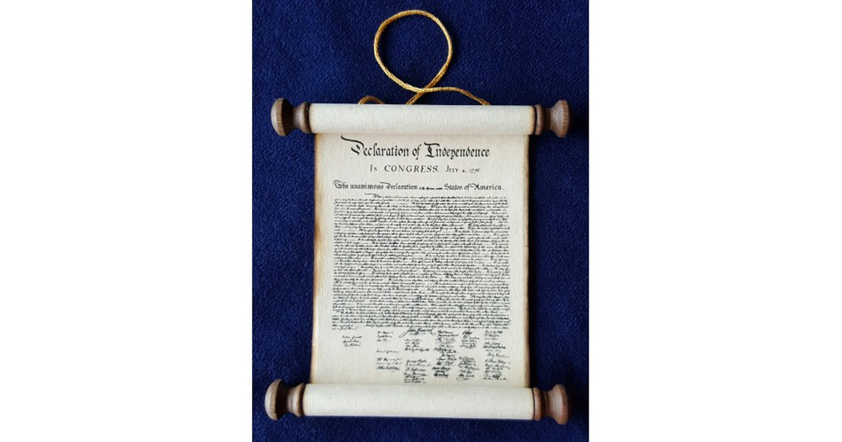 Made In USA | Declaration of Independence Ornament