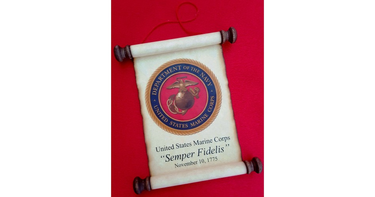 Made In USA | Marine Scroll Ornament