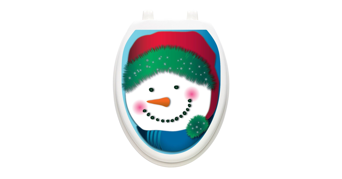 Made In USA | Snowman Toilet Tattoos,Toilet Seat Decal