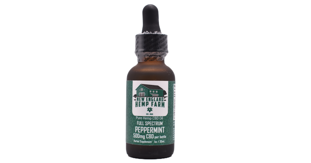 Made In USA | 500mg Full Spectrum CBD Oil - Peppermint (30ml)