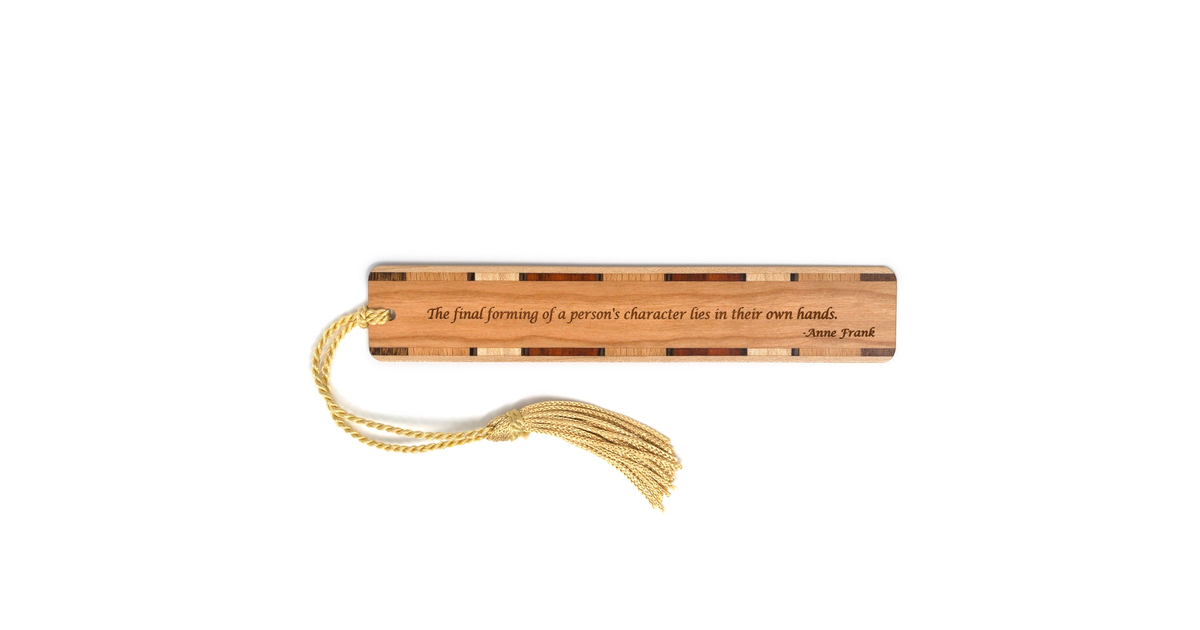Made In USA | Anne Frank Quote About Personal Character - Handmade Wood ...