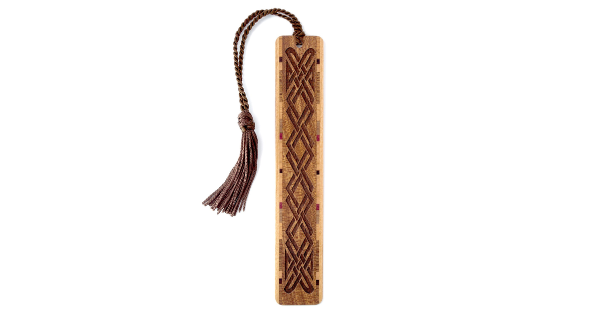 Made In USA | Celtic Knot Design - Engraved Wooden Bookmark on Sapele ...