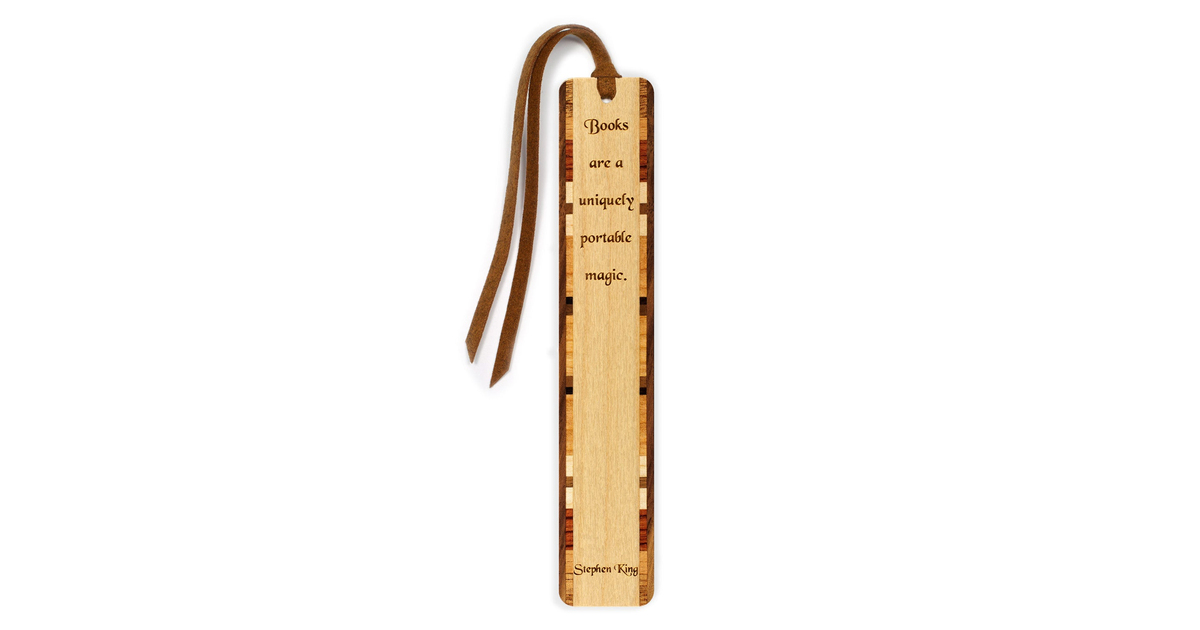 Made In USA | Stephen King Books Quote Engraved on Handmade Wooden ...