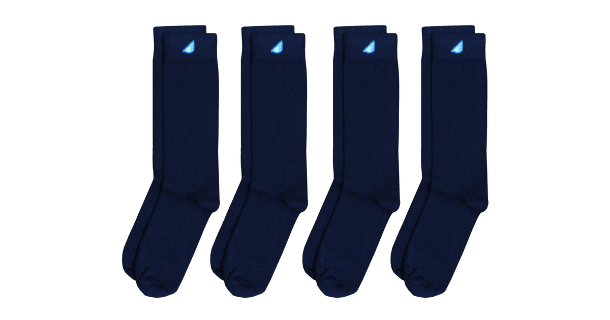 Made In USA | 4-Pack Navy - Premium Solids. American Made Dress Socks ...