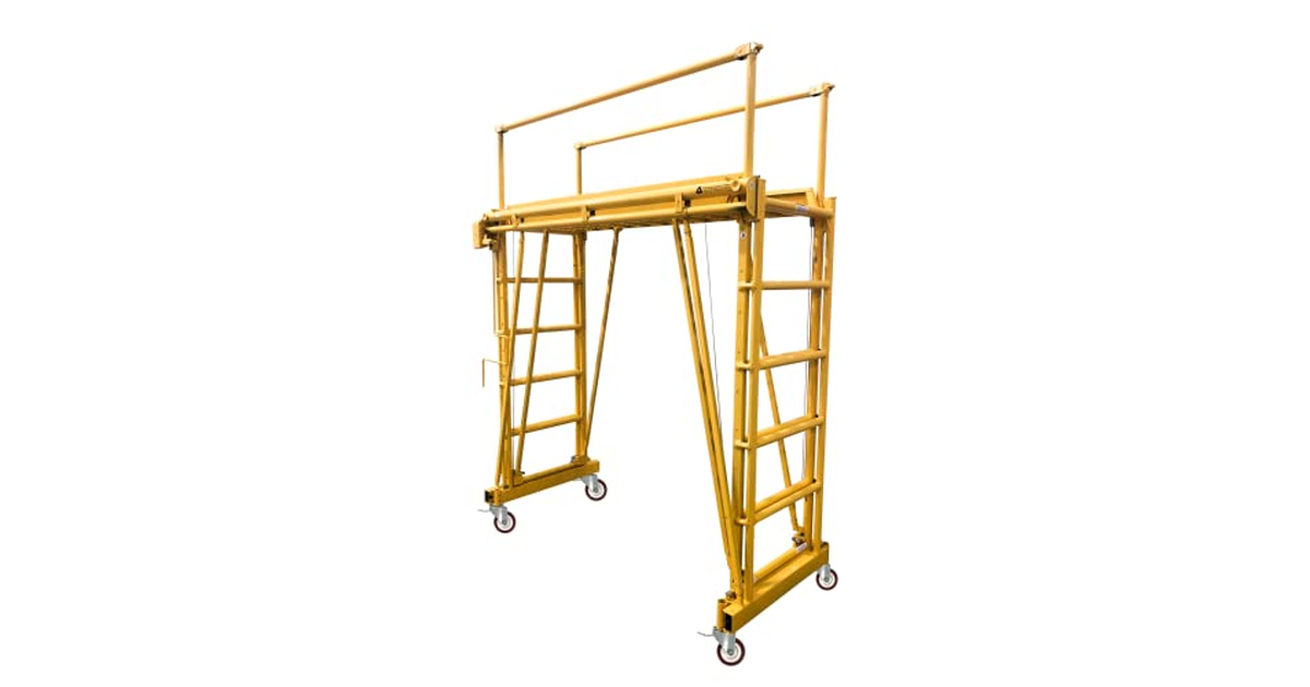 Made In USA | Telpro 1101-22 Tele-Tower Adjustable Work Platform, Yellow