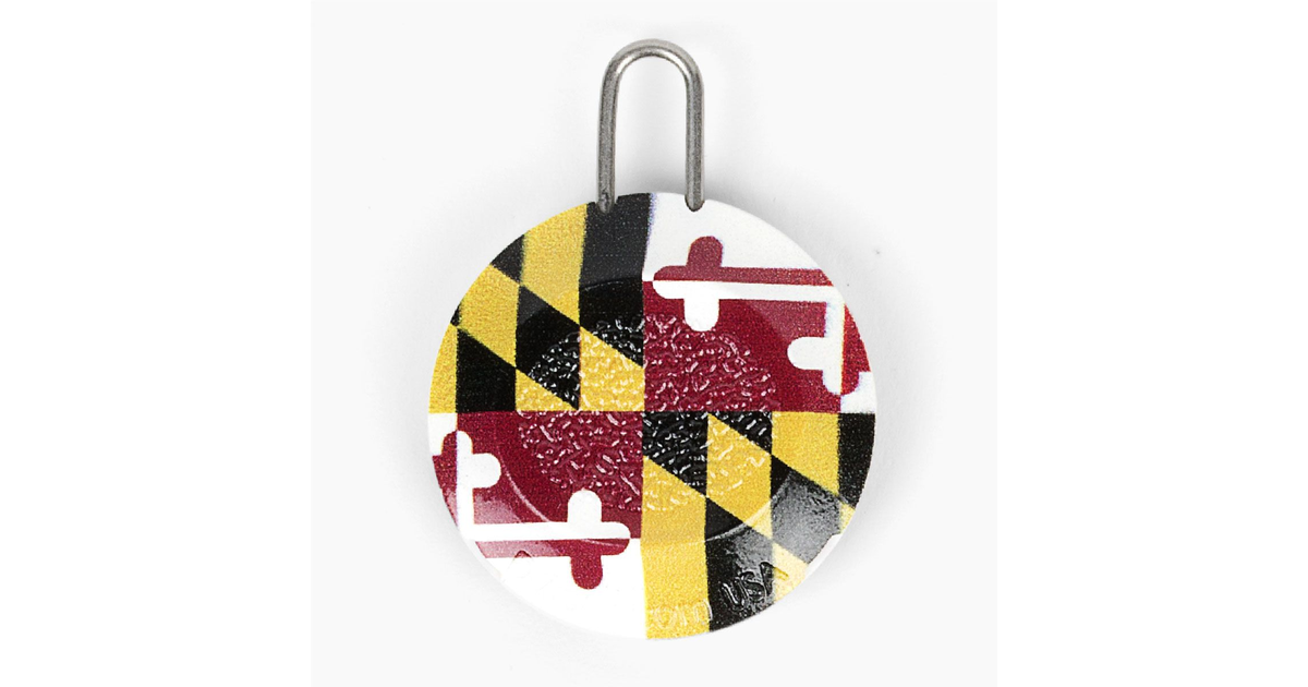 Made In USA | Maryland Flag Zipper Pull (2-Pack)