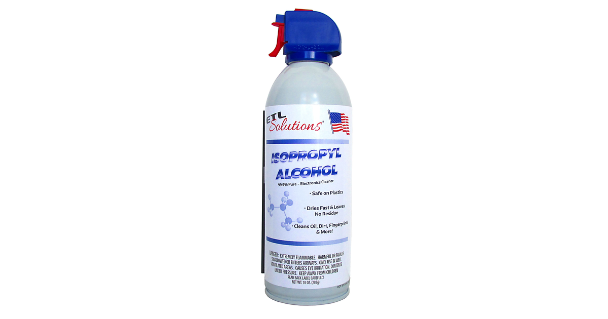 Made In USA | ETL Solutions 99.9% Isopropyl Alcohol Electronics Cleaner ...