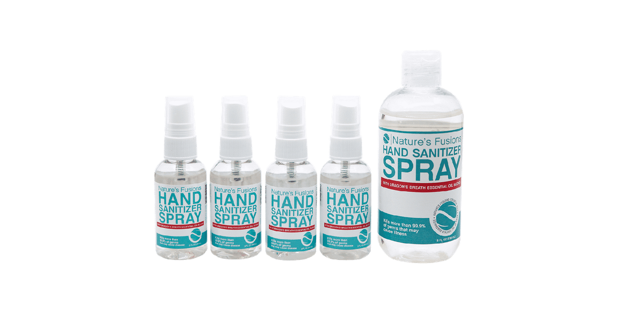 Made In USA | Hand Sanitizer Spray 4 Pack With Refill