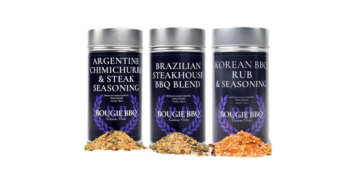 Made In USA | Deluxe Steak & Beef BBQ Seasonings Collection - 3 Pack