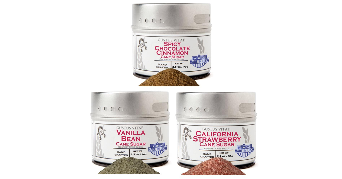 Made In USA | Essential Baking Sugars - 3 Tins