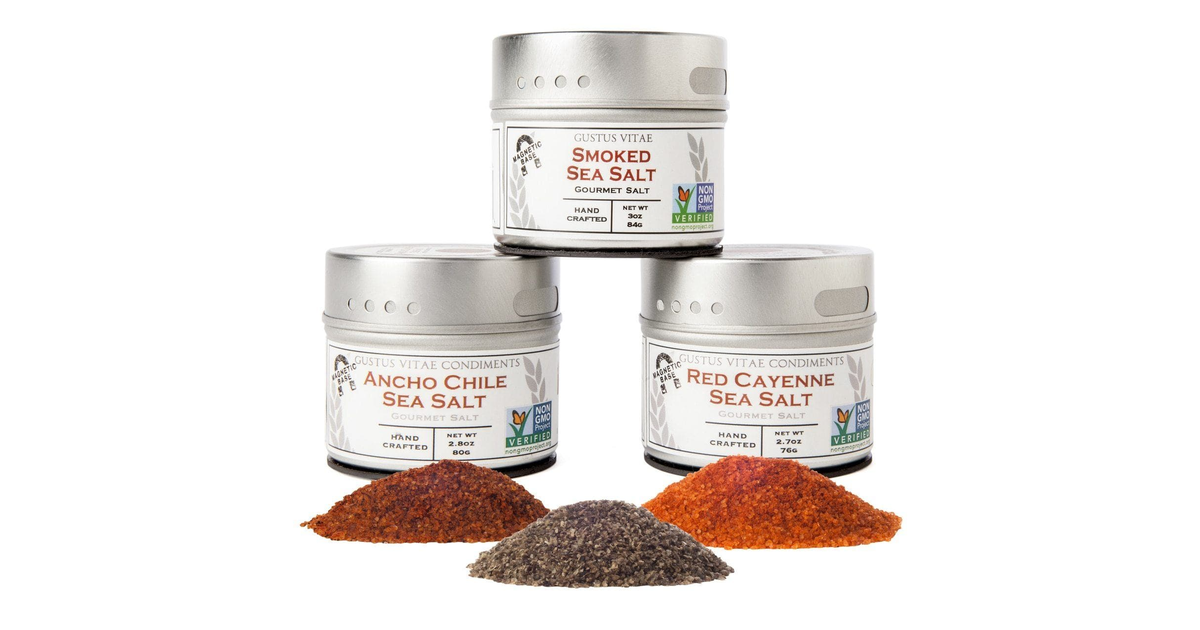 Made In USA | Gourmet Grilling Salts Collection - 3 Tins
