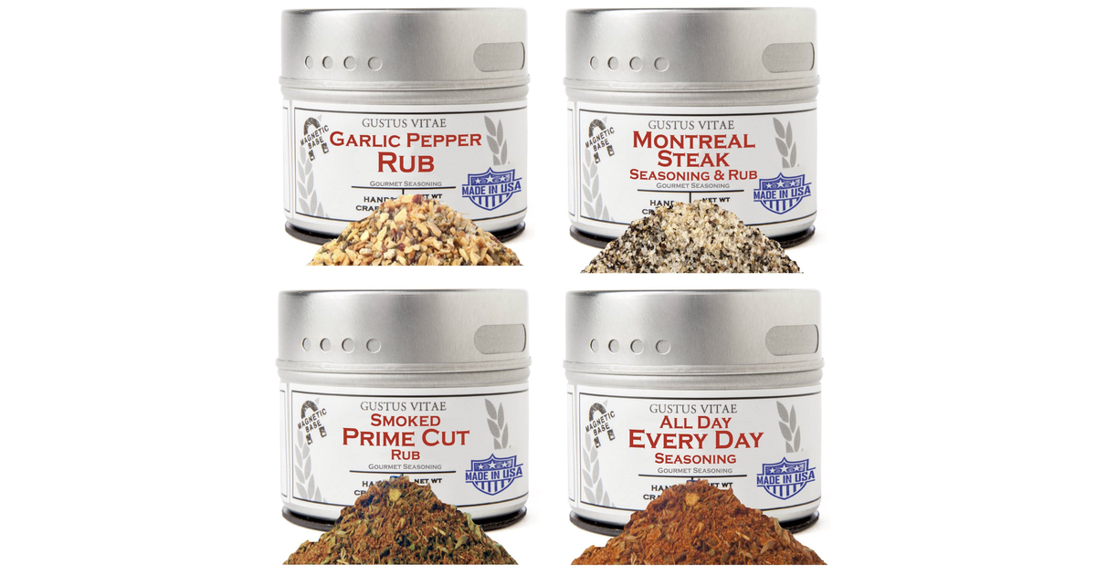 Made In USA | Gourmet Seasonings Staples Collection | 4 Packs