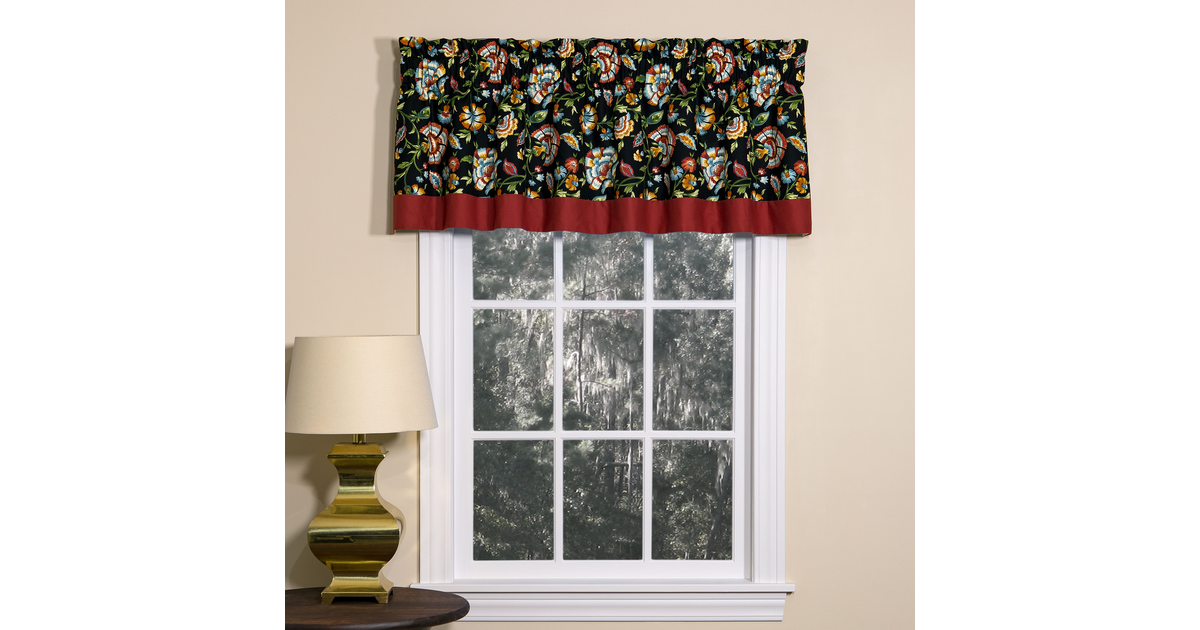 Made In USA | Cambridge Noir Straight Valance with Band