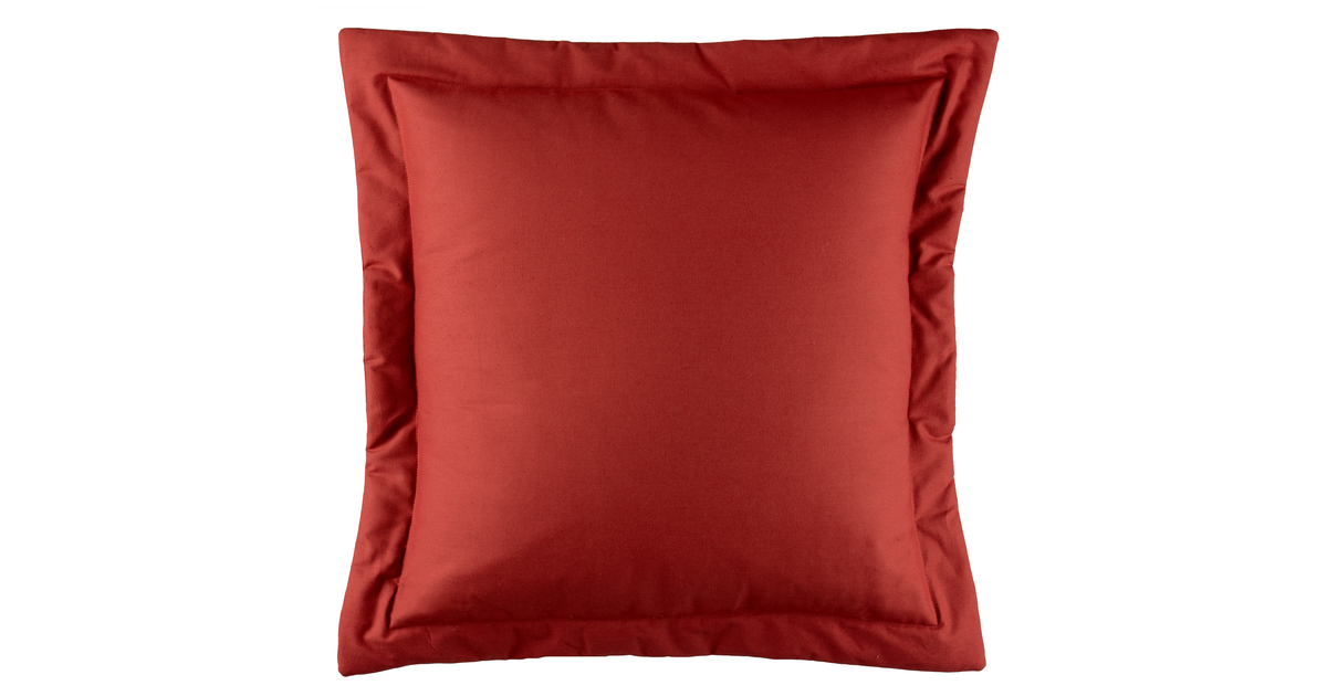 Made In USA | Bouvier Red - Solid Red Euro Sham