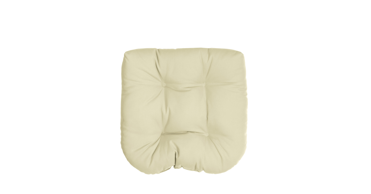 Made In USA | Sunbrella Rounded Back Tufted Chair Cushion (outdoor) 21x21x4