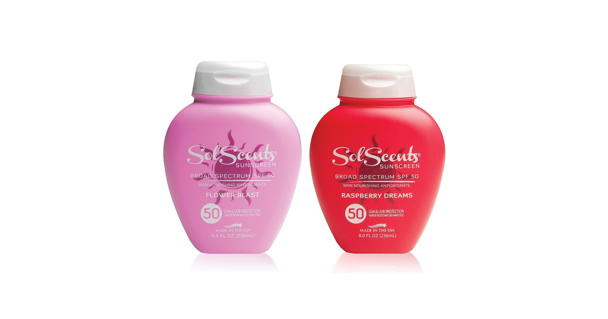 Made In USA | Solscents® Sunscreen Duo: Flower Blast SPF 50 & Raspberry ...