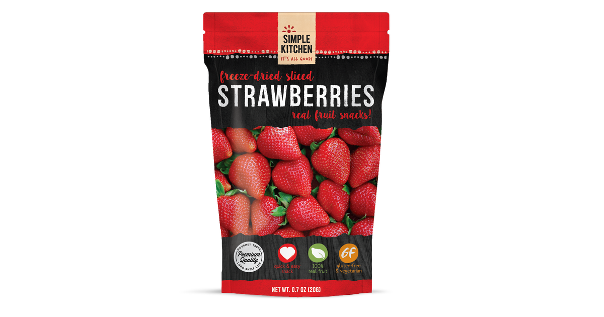 Made In USA | 6 CT Case Simple Kitchen Strawberries