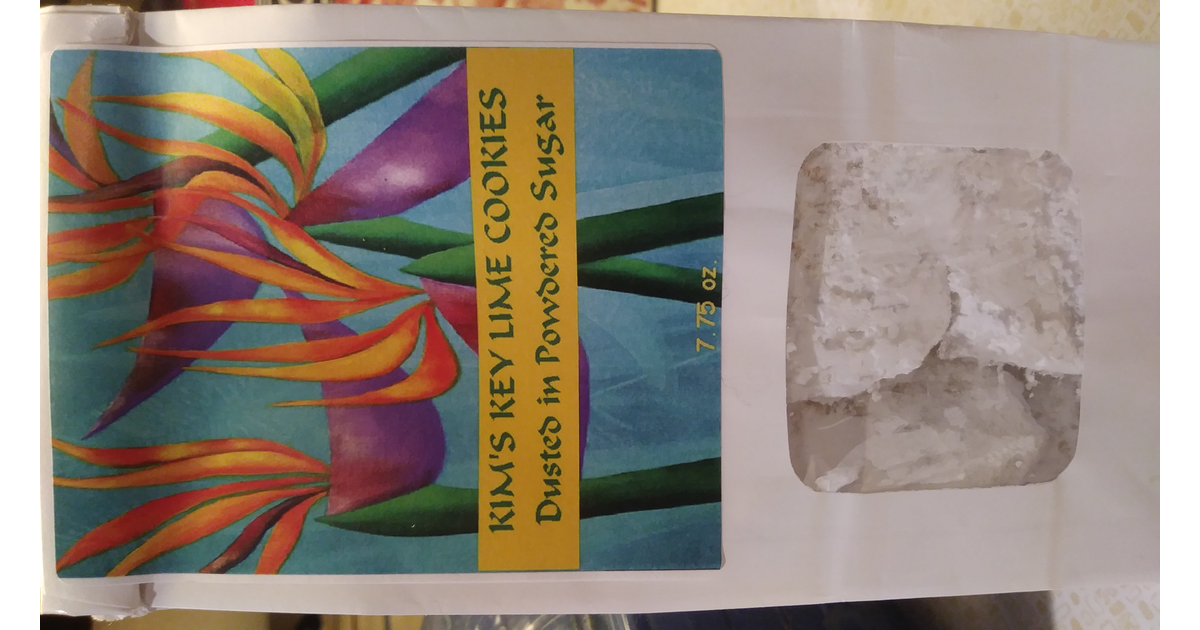 Made In USA | Kim's Key Lime Cookies Dusted in Powdered Sugar