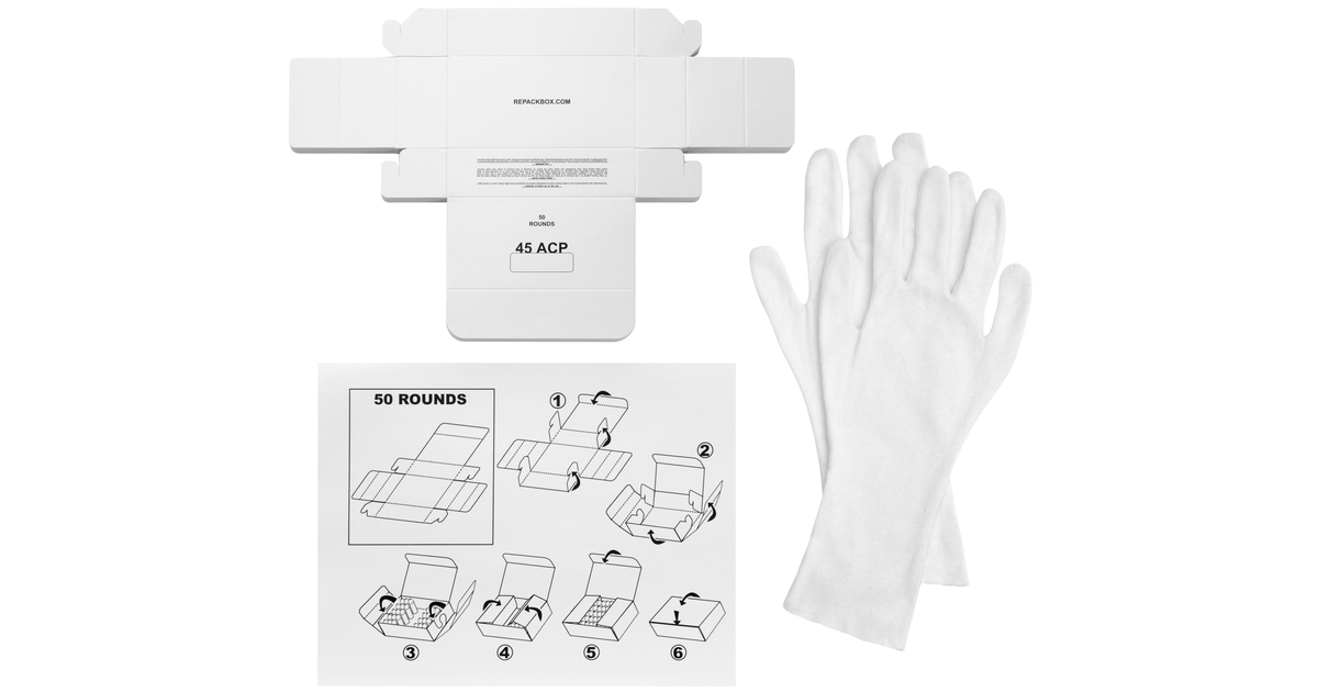 Made In USA | 45 ACP - REPACKBOX® 100 BOX BUNDLE - Military Cardboard Ammo Box