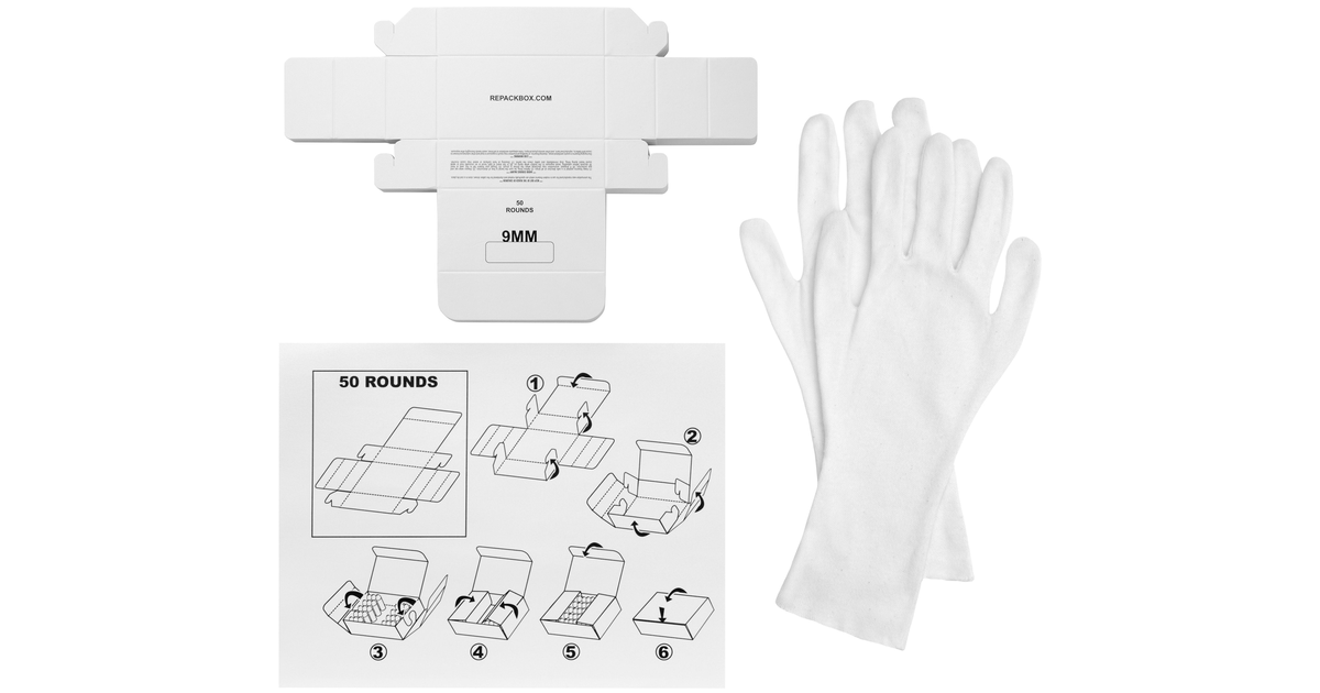 Made In USA | 9MM - REPACKBOX® 30 BOX KIT - Military Cardboard Ammo Box