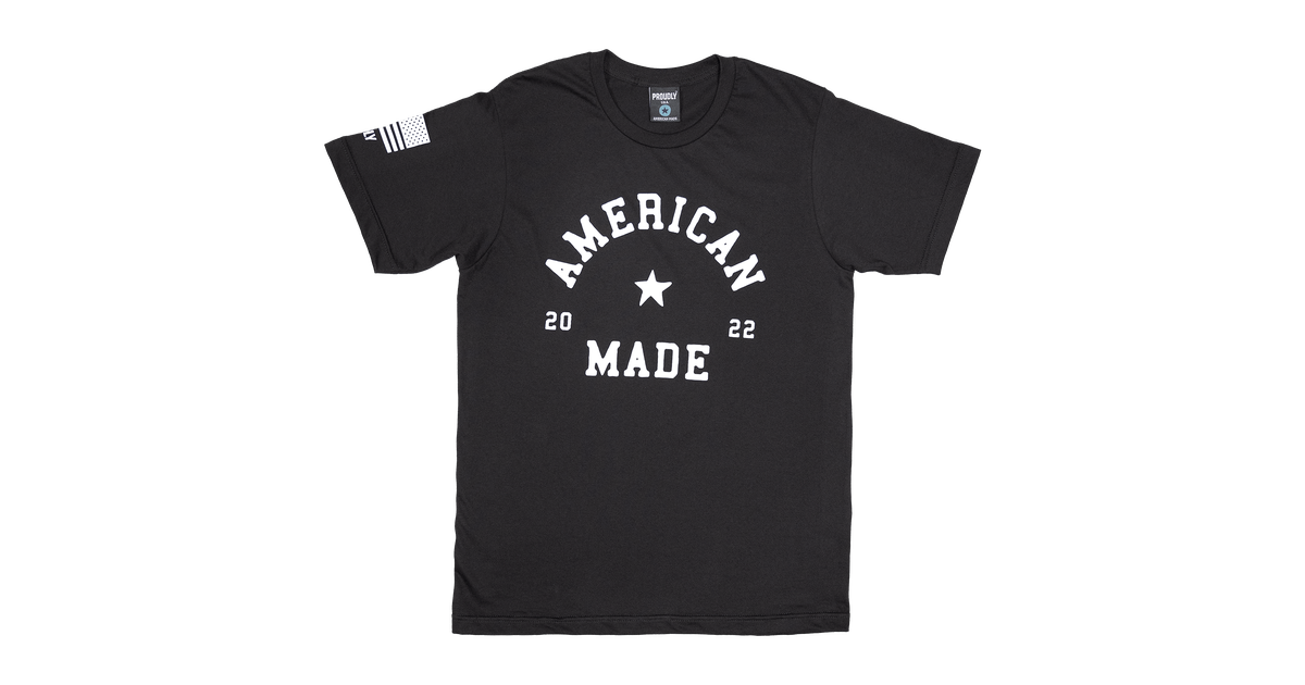 Made In USA | American Made - Men's Cotton T-Shirt (Black)