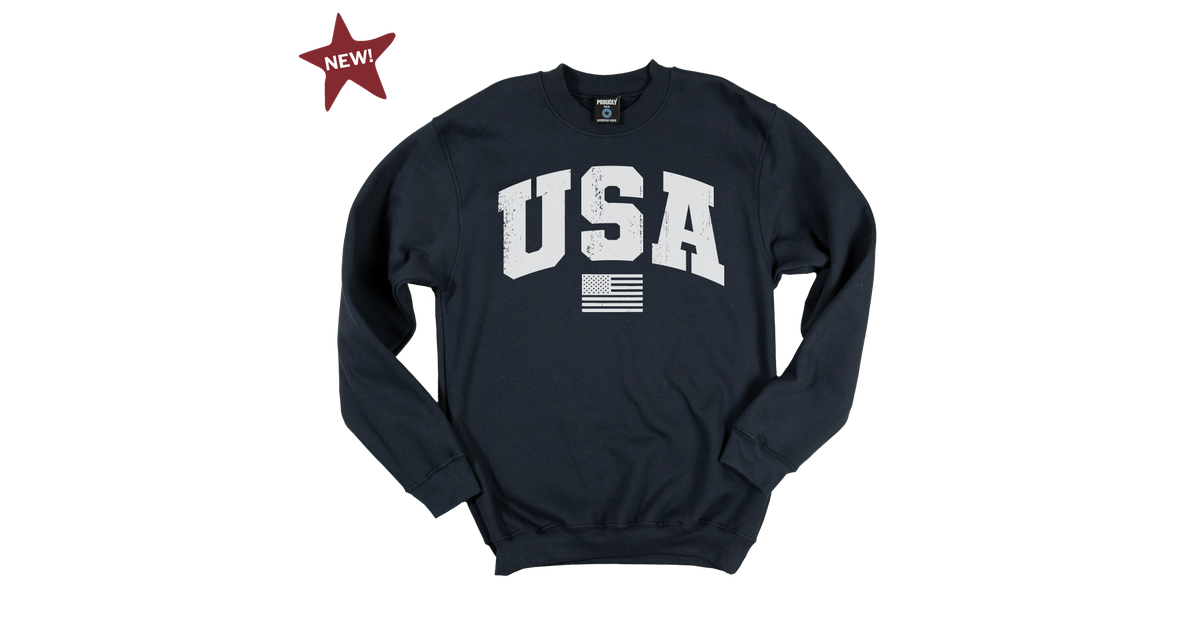 Made In USA | Team USA - Crewneck Sweatshirt (Navy)