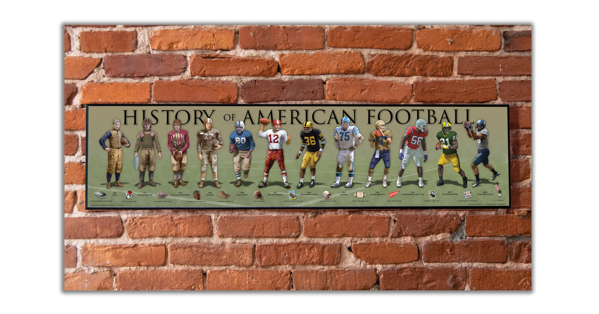 Made In USA | Football - Plaque - Beveled Edge with a pebble textured ...