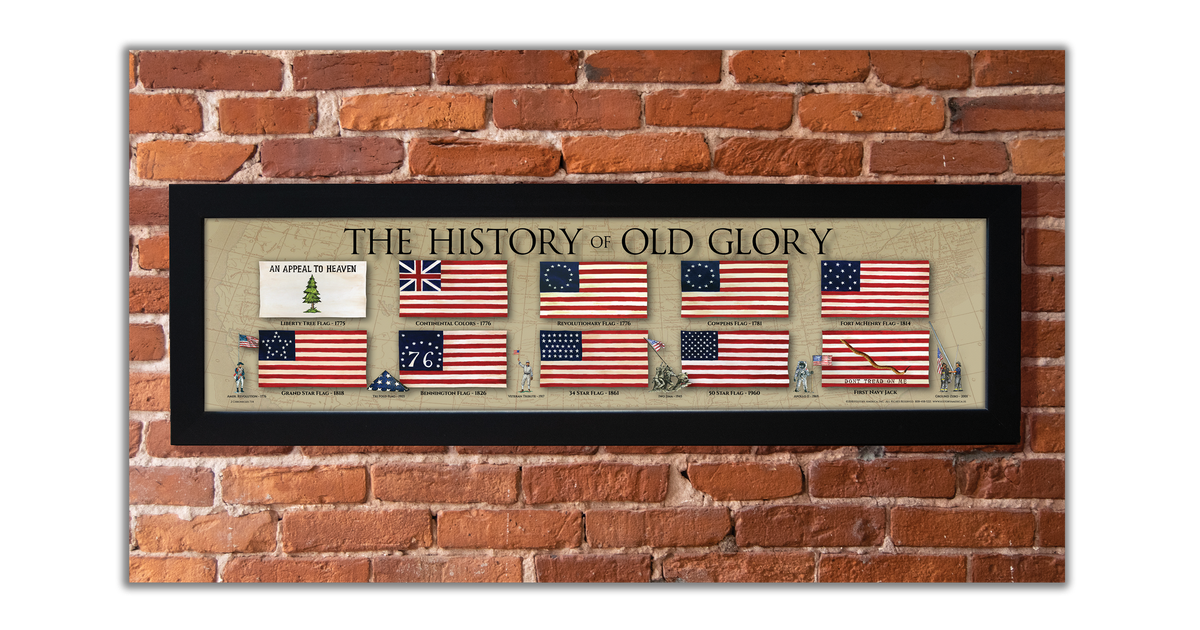 Made In USA | Old Glory - 6 x 24" - 1" Frame