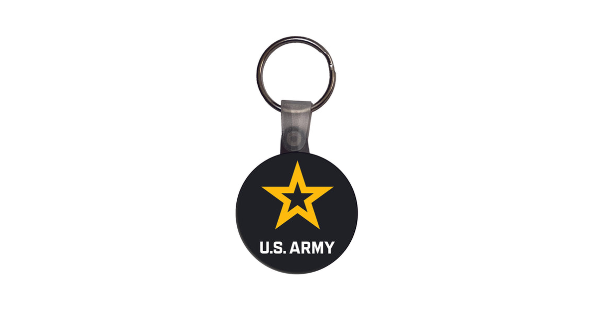 Made In USA | Officially Licensed Keychain with United States Army Logo