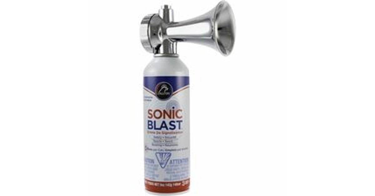 Made In USA | Falcon Sonic Blast Horn - 120 dB - Audible - Chrome