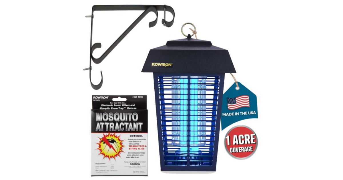 Made In USA | Flowtron 1 Acre Bug Zapper with Flowtron Fancy Wall ...