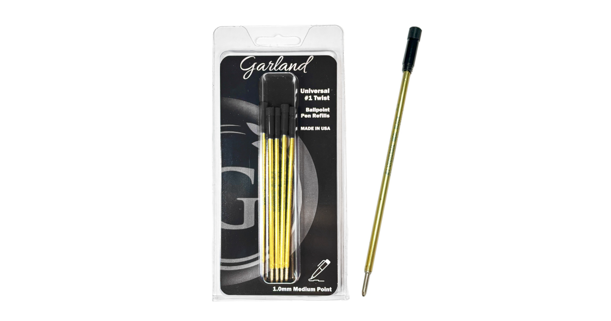 Made In USA | Garland Universal #1 Cross Compatible Ballpoint Pen Refill