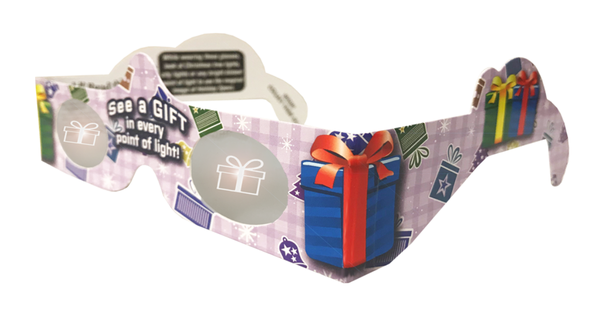 Made In USA | Holiday Specs Gift-Wrapped Christmas 3D Glasses