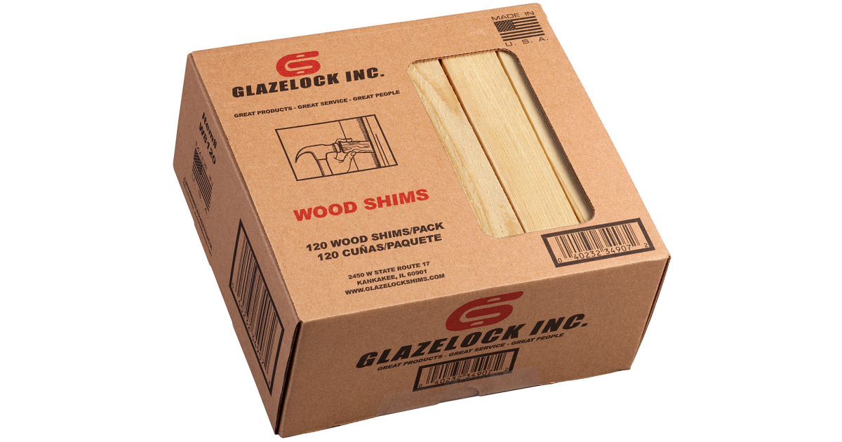 Made In USA | Glazelock Wood Shims 120 Pack
