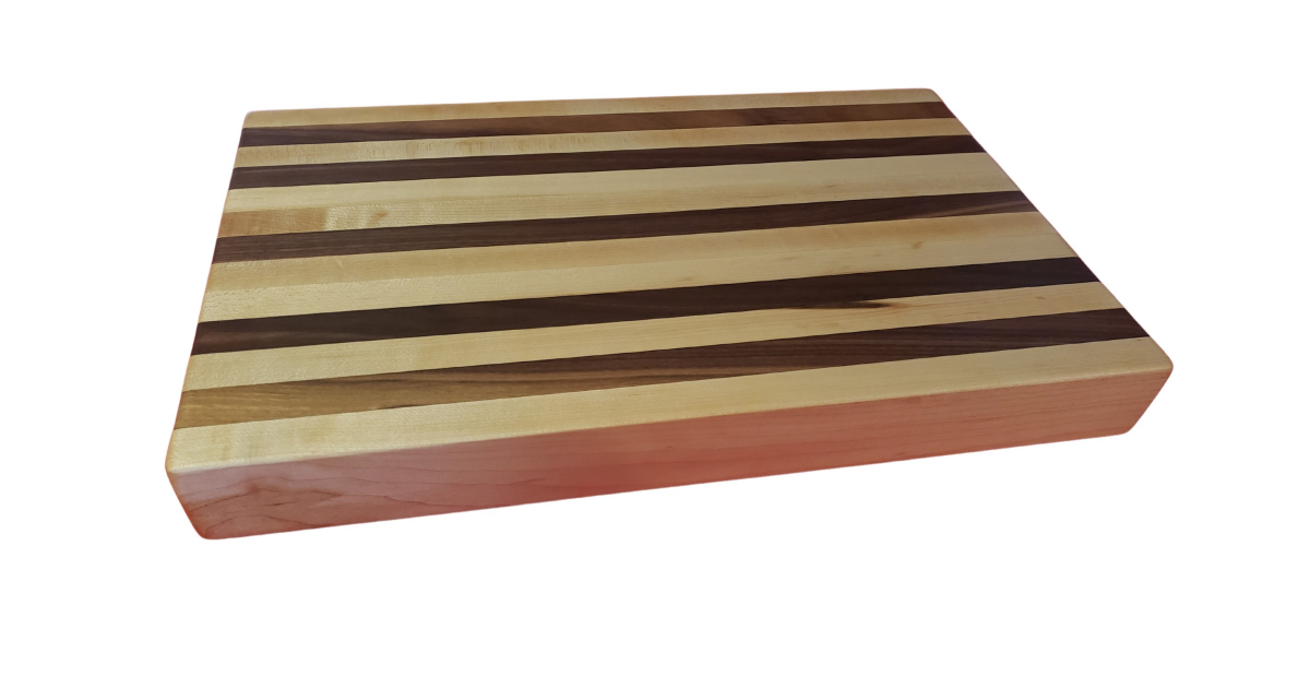 Made In USA | Hand Made Hard Maple and Walnut Edge Grain Cutting Block ...