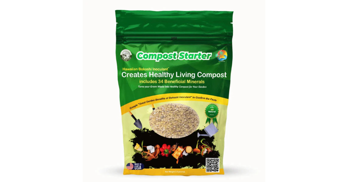 Made In USA | Hawaiian Bokashi Compost Starter with 34 Naturally ...