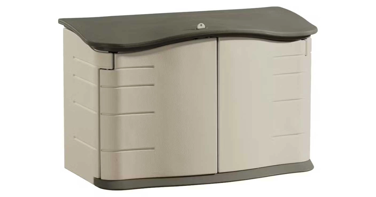 Made In USA | Weather-Resistant Horizontal Outdoor Storage Shed, Lockable