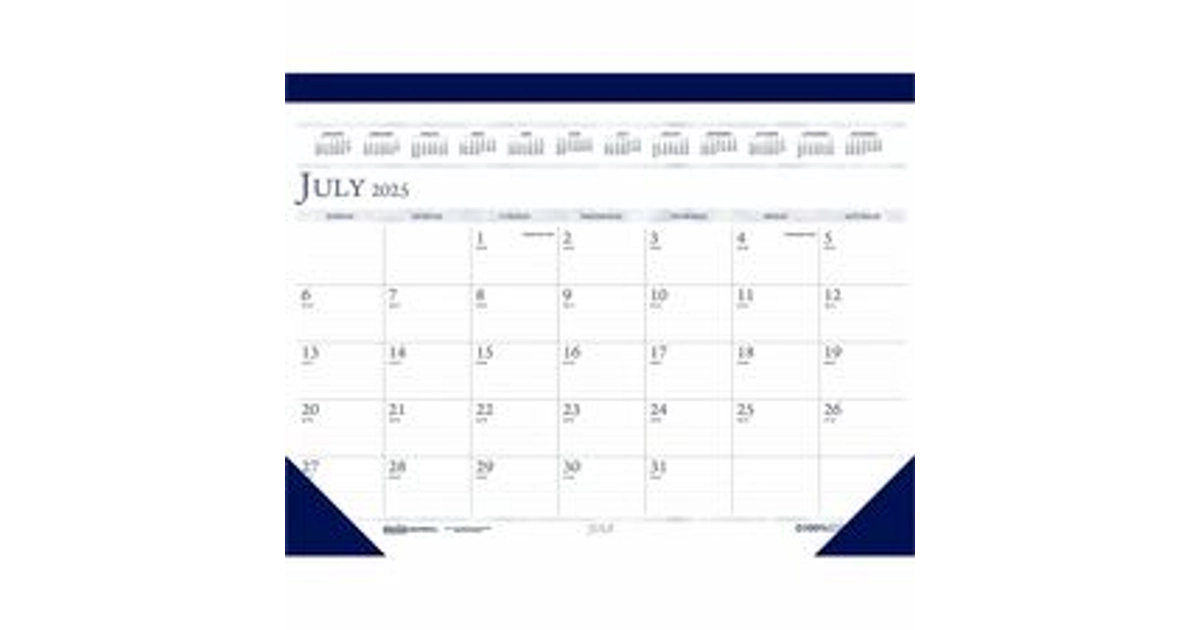 Made In USA | House of Doolittle Academic Desk Pad Calendar - Academic ...