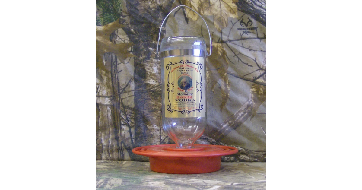 Made In USA | Hummingbird Feeder Montana Vodka 50 Proof 16 OZ Bottle