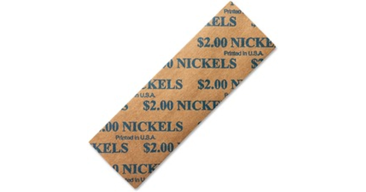 Made In USA | ICONEX Flat Coin Wrappers - $2.00 in 5¢ Denomination ...